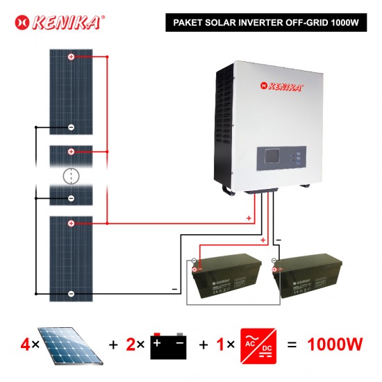 Paket Solar System Off-Grid 1000W PA-F1000