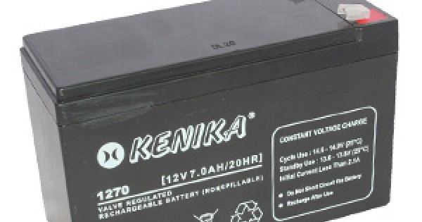 Kenika Battery Sealed Lead Acid 12V 7Ah