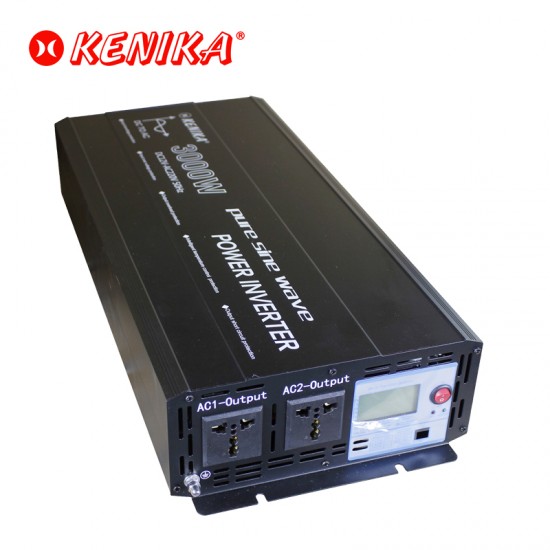 Kenika PSWD 3000-12 Power Inverter 12DC to 220V AC 3000W Pure Sine Wave